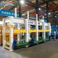 China 25t Automatic Multi-Stage Cold Press Machine 1350x1280mm for Wooden Medical Aluminum Carriage Doors for sale
