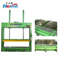 China 50T Double Cylinder Cold Press Machine with Conveyor Pulley for Particleboard Wooden Door for sale