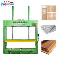 China 50T Double Cylinder Cold Press Machine with Conveyor Pulley for Particleboard Wooden Door for sale