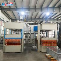 China 160 Ton 6 Layer Hydraulic Laminating Press Machine for Plywood Particleboard 4000x1450mm for sale
