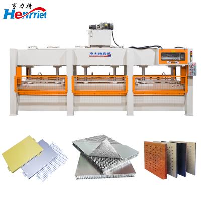 China 100 ton extended hot press machine for producing refrigerated compartment panels rock wool insulation panels for sale