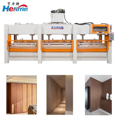 China 100 Ton Extended Hot Press Machine for Wooden Decorative Honeycomb Composite Furniture Panels 6500x1300mm for sale