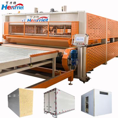 China Customize Automatic conveyor line for producing carriage ship rock wool cold storage board hot press machines for sale
