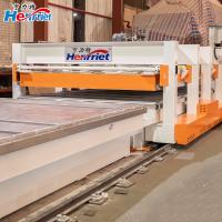 China 100 Ton Gantry Movable Hot Press Machine 5200x2800mm for Stainless Steel Cabinet Boards Melamine Boards for sale