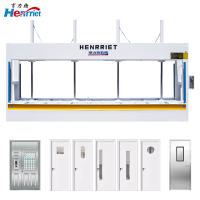 China 75t Four Cylinder Hydraulic Cold Press Machine 6000x1500mm for Solid Composite Door Steel Wood Door for sale