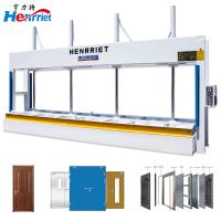 China 75t Four Cylinder Hydraulic Cold Press Machine 6000x1500mm for Solid Composite Door Steel Wood Door for sale