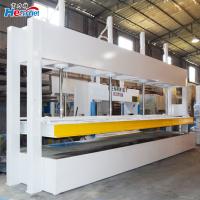 China 75t Four Cylinder Hydraulic Cold Press Machine 6000x1500mm for Solid Composite Door Steel Wood Door for sale