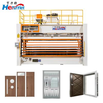 China 160T Six Layer Hydraulic Press Machine 4000x1450mm Work Platen for Wooden Door Manufacturing for sale