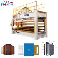 China 160T Six Layer Hydraulic Press Machine 4000x1450mm Work Platen for Wooden Door Manufacturing for sale