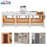 China 100T Hydraulic Hot Press Machine 6500x1300mm for Aluminum Alloy Door Woodworking Laminated Panel for sale