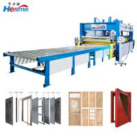 China Customized Automatic Conveyor Hot Press Production Line 50T 3500x1800mm for Art Doors for sale