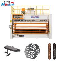 China 6 Layer Hot Press Machine 160T for Carbon Fiber Composites 3800x1350mm Board for sale