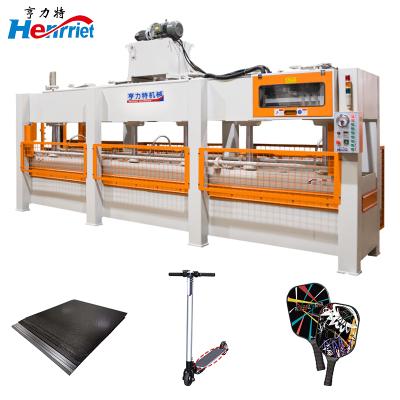 China 100T Extended Frame Hot Press Machine 6500x1300mm Work Platen Intelligent Temperature Regulation for sale