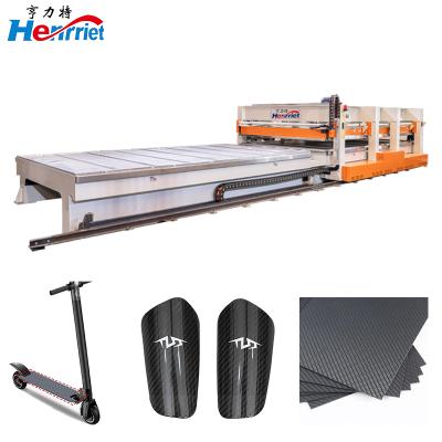 China 100T Gantry Style Movable Hot Press Machine 5200x2800mm Platen for Carbon Fiber for sale