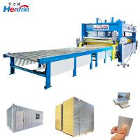 China Fully Automated 50T Hot Press Conveyor Production Line 3500mm x 1800mm Workbench for Sandwich Panels for sale