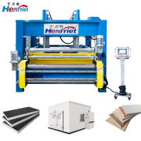 China Fully Automated 50T Hot Press Conveyor Production Line 3500mm x 1800mm Workbench for Sandwich Panels for sale