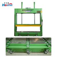 China Manual Cold Press Laminator 50T 2800x1300mm Platen for Sandwich Panel Production with Pulley Feed for sale
