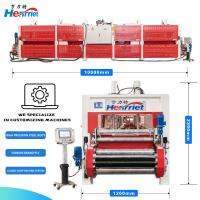 China 10M Automated Hot Press Molding Line 100t PLC Control Carbon Fiber Curing System for sale