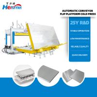 China 50T Maximum Pressure Automatic Conveying and Turning Cold Press Machine with 3400mm*2200mm Pressure Plate Size for sale