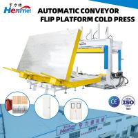 China 50T Maximum Pressure Hydraulic Cold Press Machine with Automatic Conveying and Turning for 800mm Thickness Panels for sale
