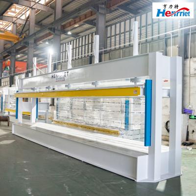 China 8 Meter Work Platen 75T Max Pressure Five-Cylinder Synchronous Hydraulic Cold Press Machine for Wooden and Medical Door Panels for sale