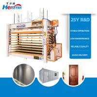 China 8 Layer Hydraulic Hot Press Machine with 50T Maximum Pressure and 2500x1300mm Work Platen for Industrial Panel Laminating for sale