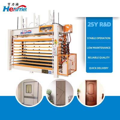 China 8 Layer Hydraulic Hot Press Machine with 50T Maximum Pressure and 2500x1300mm Work Platen for Panel Manufacturing for sale