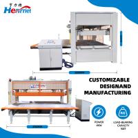 China Henrriet 100 Ton Hydraulic Push Table Cold Press Machine with 3000×1500mm Press Plate and 21MPA System Pressure for Industrial Panel Lamination for sale