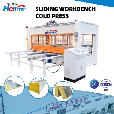 China Henrriet 100 Ton Hydraulic Push Table Cold Press Machine with 3000×1500mm Press Plate and 21MPA System Pressure for Industrial Panel Lamination for sale