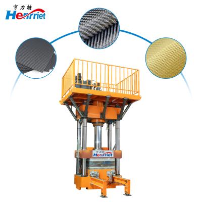 China 315 Tons Maximum Pressure Hot Press Machine with Adjustable Temperature up to 500°C and High Temperature Hydraulic System for Aerospace Composite Material Press for sale