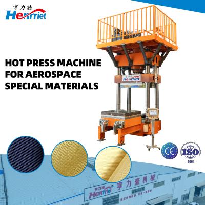 China 315T Maximum Pressure Hot Press Machine with Adjustable Temperature 500℃ for Aramid Fiber Fabric Composite Manufacturing for sale