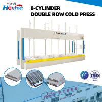 China 50-Ton 8-Cylinder Hydraulic Panel Press with 8000x2000mm Work Platen for Large Honeycomb and Composite Panels for sale