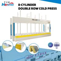 China Double-Row 8-Cylinder Hydraulic Cold Press Machine with 8000x2000mm Work Platen and 50T Maximum Pressure for sale