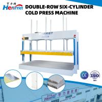 China Double-Row 6-Cylinder Hydraulic Cold Press Machine with 4000*2000mm Work Platen and 50T Maximum Pressure for sale