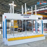 China Heavy-Duty Hydraulic Cold Press Machine with 4000×2000mm Work Platen and 6-Cylinder 50T for High-Volume Door Panel Bonding for sale