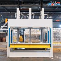 China 150 Ton Hydraulic Cold Press with Six-Cylinder for 3000×1500mm Curved Wood Press Machine for sale