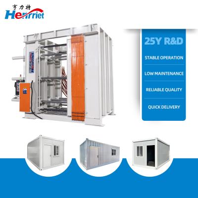 China 200-Ton 10-Layer Horizontal Hydraulic Laminating Press with 3200mm x 2400mm Pressure Plates for Sandwich Panel Production for sale