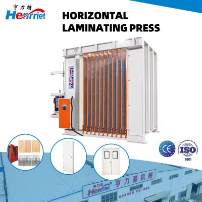 China 200T Maximum Pressure 10-Layer Horizontal Laminating Press with Electric Heating for Multi-Layer Bonding for sale