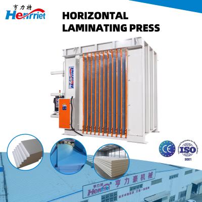 China 10-Layer 200T Maximum Pressure Electric Heating Horizontal Laminating Press for Foam Boards for sale