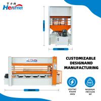 China 3-Layer Top-Press Hydraulic Hot Press Machine with 50 Tons Maximum Pressure and Electric Heating Heat Transfer Oil for sale