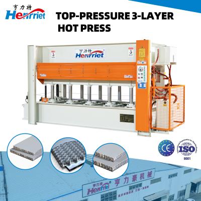 China 3-Layer Hydraulic Hot Press Machine with 50 Tons Maximum Pressure and Electric Heating for Honeycomb Panels for sale