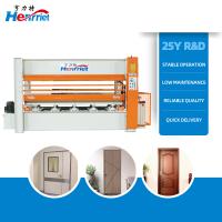 China 3-Layer Hydraulic Hot Press Machine with 50 Tons Maximum Pressure and Electric Heating Heat Transfer Oil for Composite & Interior Door Panel Veneer Forming for sale