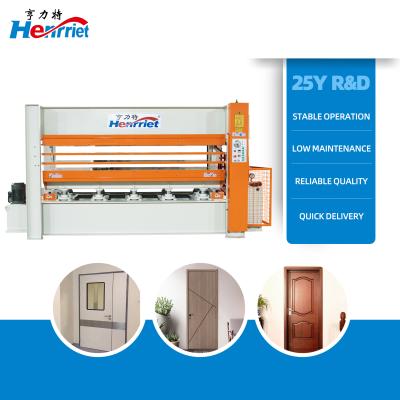 China 50-Ton Maximum Pressure 3-Layer Multi-Opening Top-Press Hot Press with Electric Heating and Heat Transfer Oil for Door Panel Production for sale