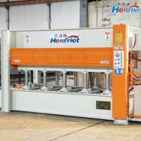 China 50-Ton Maximum Pressure 3-Layer Multi-Opening Top-Press Hot Press with Electric Heating and Heat Transfer Oil for Sandwich Composite Material Processing for sale