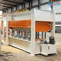 China 50-Ton Maximum Pressure 3-Layer Multi-Opening Top-Press Hot Press with Electric Heating and Heat Transfer Oil for Door Panel Production for sale
