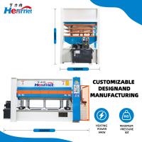 China 3-Layer Hydraulic Hot Press Machine with 50 Tons Maximum Pressure and Electric Heating with Thermal Oil for Wood Panel Lamination for sale