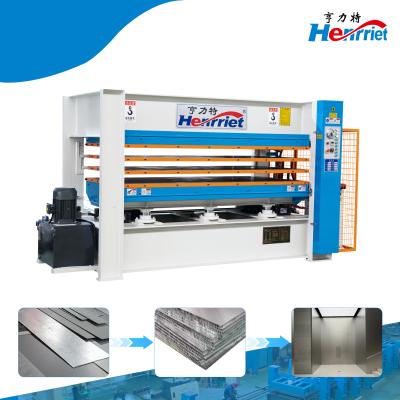China 3-Layer Hydraulic Hot Press with 50 Tons Maximum Pressure and 120℃ Operating Temperature for Honeycomb Panel Bonding for sale