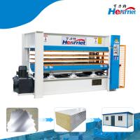 China 50 Tons Maximum Pressure 3-Layer Hydraulic Hot Press Machine with 120mm Distance Between Plates for Sandwich Composite Lamination for sale