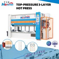 China 3-Layer Hydraulic Hot Press Machine with 50 Tons Maximum Pressure and Uniform Heating for Composite Door Production for sale