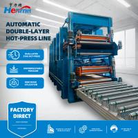 China Auto-feeding Hot Press Machine for Sandwich Composite Panel Pressing with 100 Tons Maximum Pressure and 2 Layers for sale